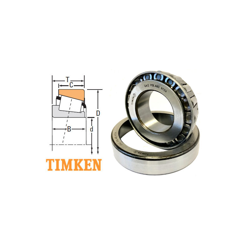 32004 X TIMKEN Cuscinetto a Rulli Conici a Una Corona